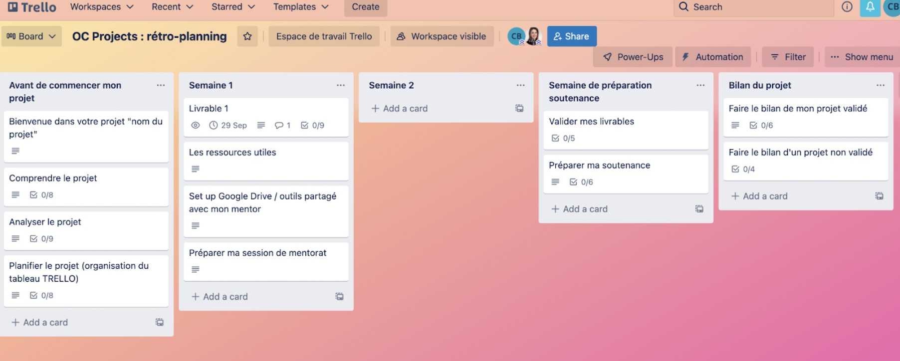 Démarrez votre projet - Engagez-vous dans votre formation OpenClassrooms - OpenClassrooms